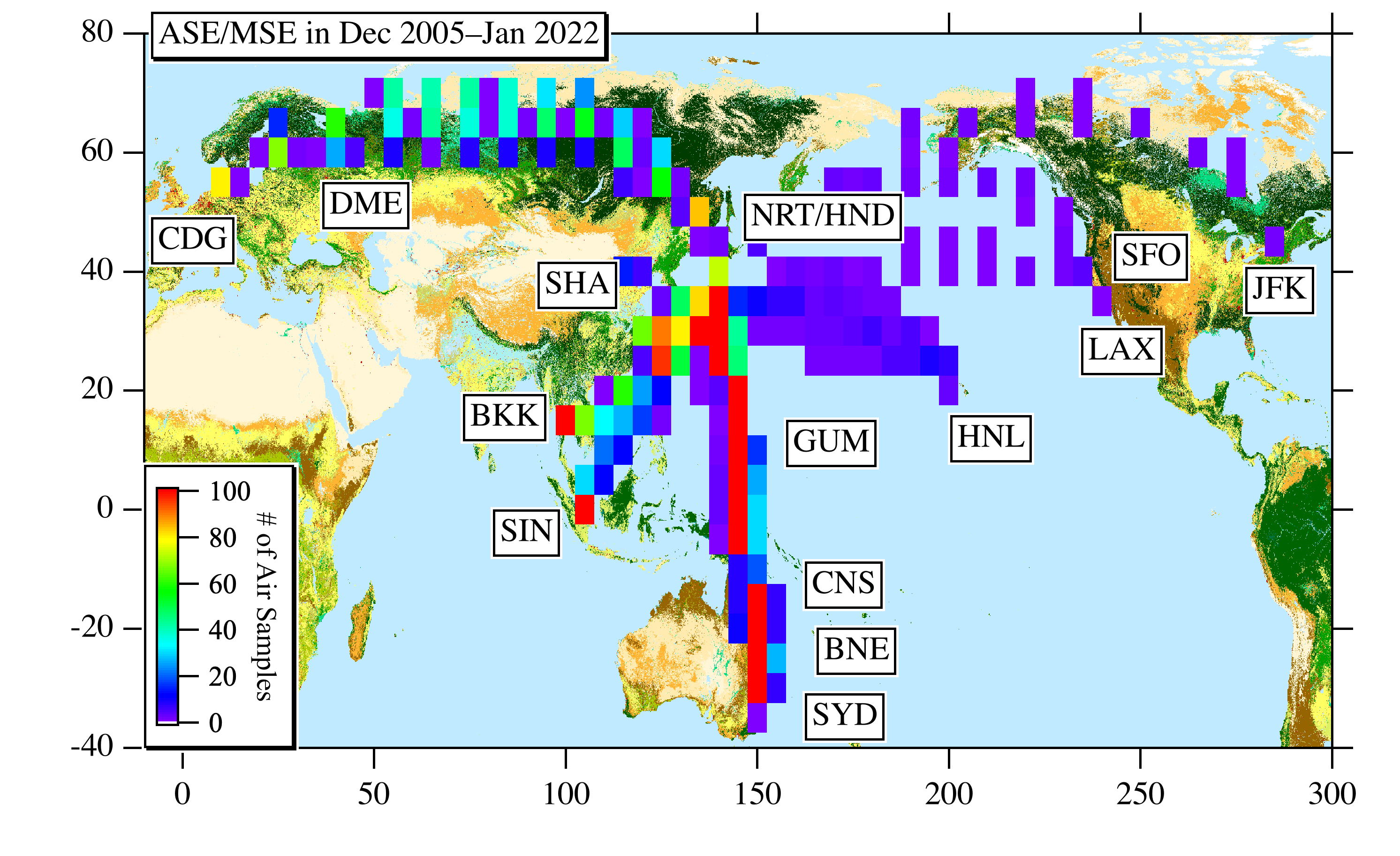 ASE & MSE - Comprehensive Observation Network for Trace gases by Airliner